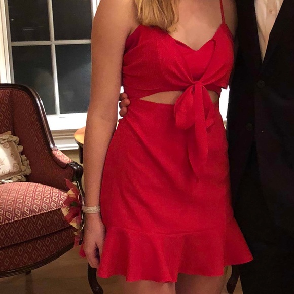 Hello Molly | Dresses | Red Hello Molly Dress | Poshmark